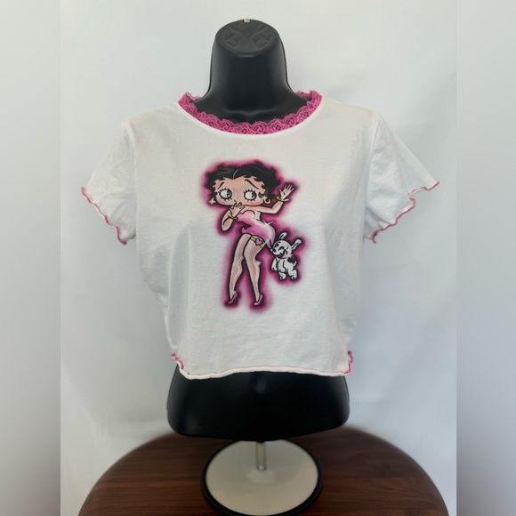 Betty Boop | Tops | Betty Boop X Dolls Kill Limited Edition White Pink ...